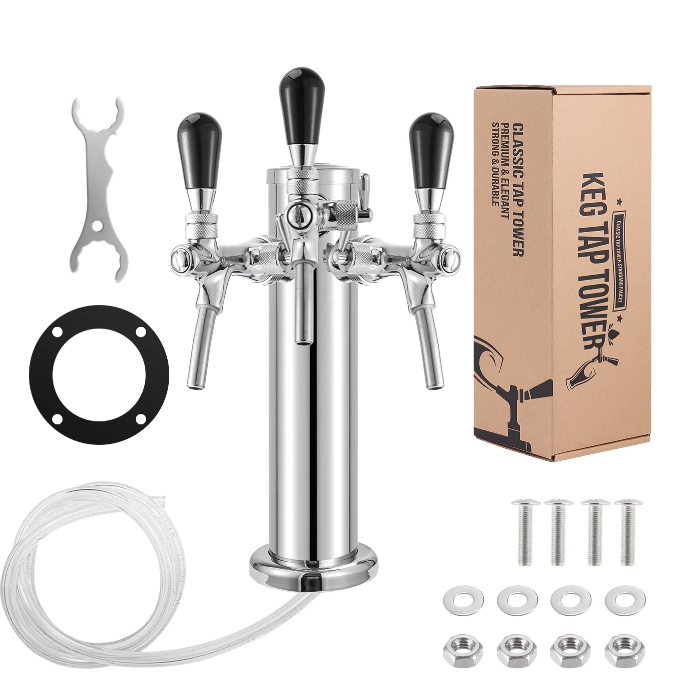 3 Tap Beer Tower - Premium Draft Solution for Home Brewing