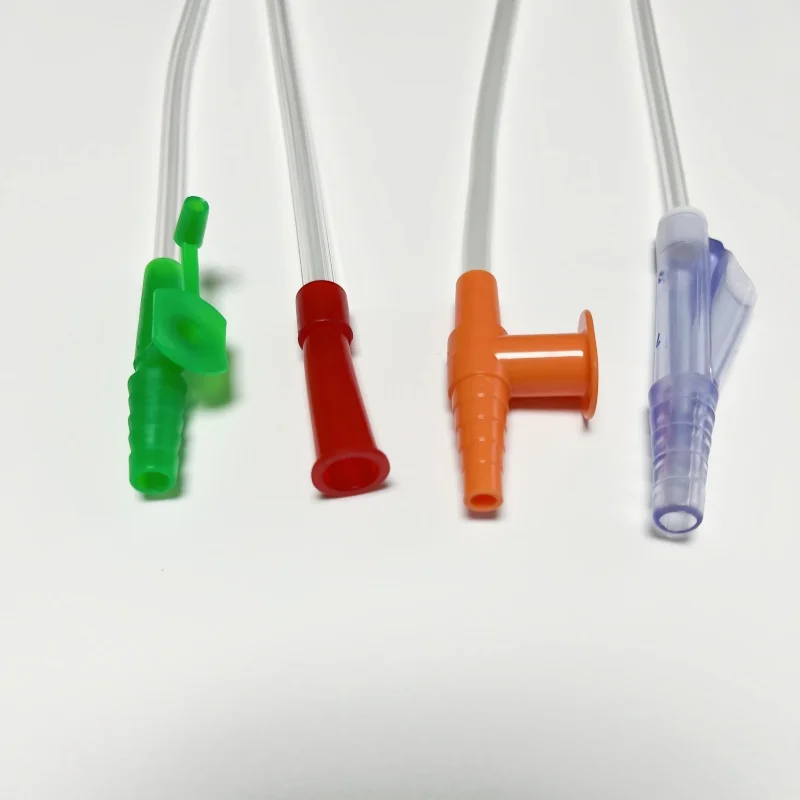 Suction Catheter With Different Type Connectors Medical Grade Pvc ...