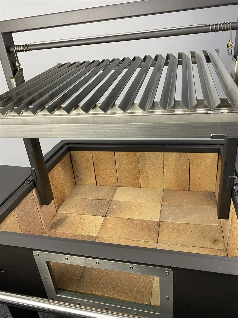 Stainless Steel Bbq Charcoal Grill Adjustable Height - Buy Charcoal ...