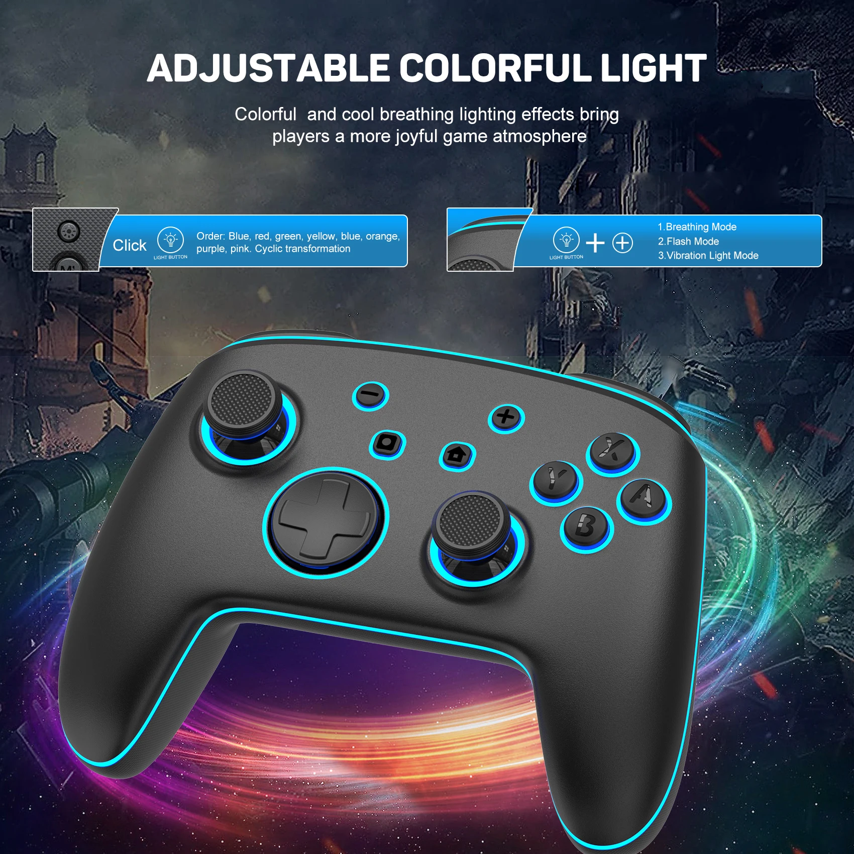 High Quality Switch Pro Controller Charger RGB Light Switch nintendo ...