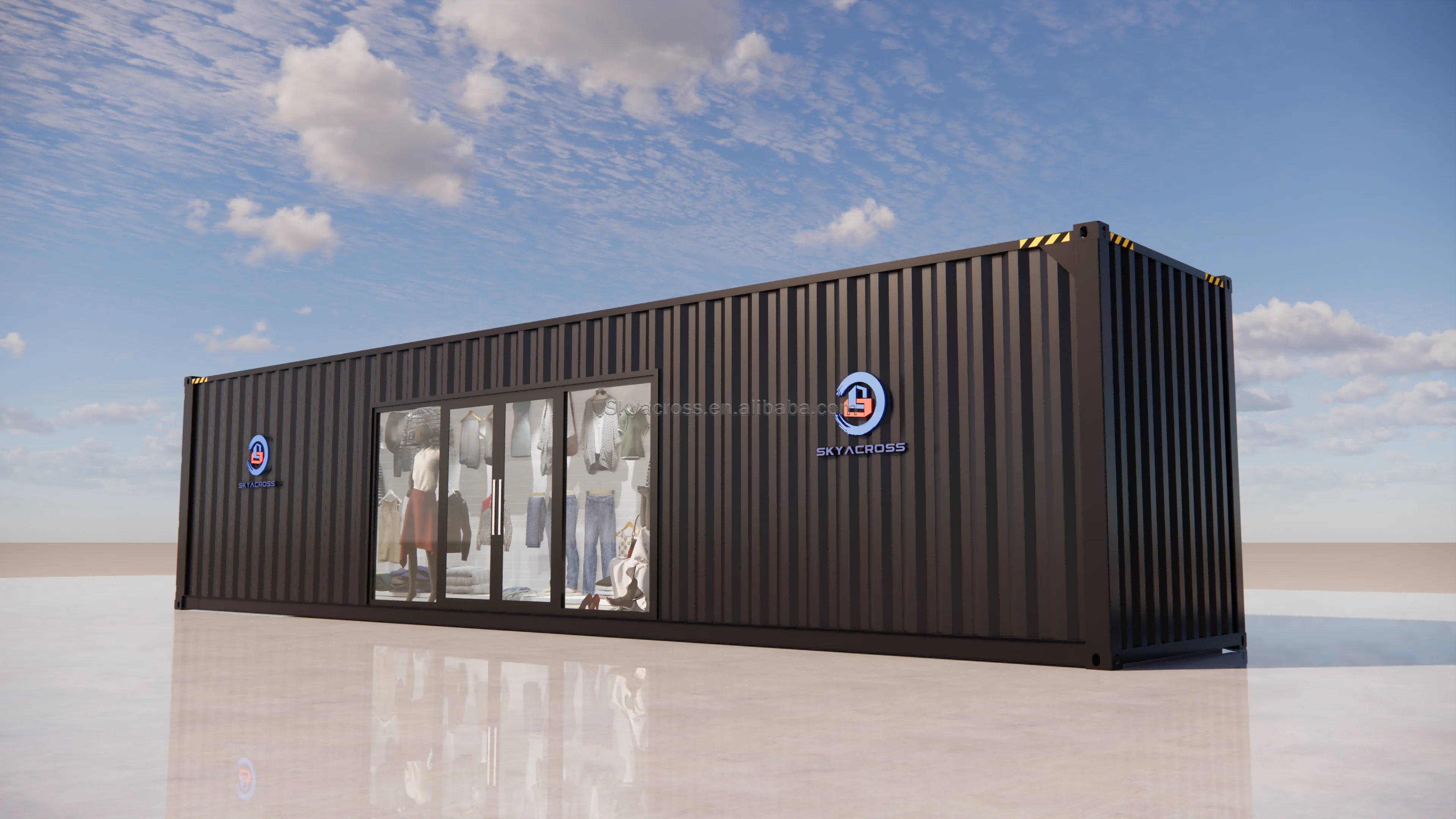 Portable Shipping Container Clothing Store - Pop-up Retail