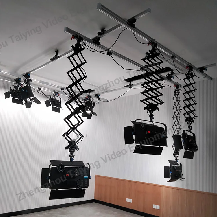 Green Studio Ceiling Rail Pantograph System For Camera And Light - Buy ...