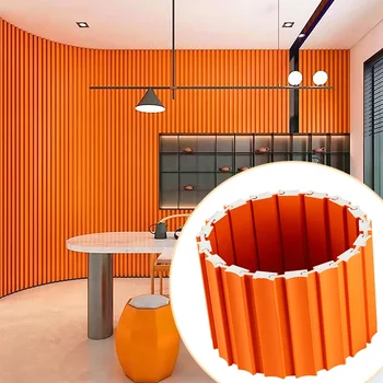 Flexible Half Round Wpc Wall Cladding Interior Wooden Decor - Buy Wpc ...