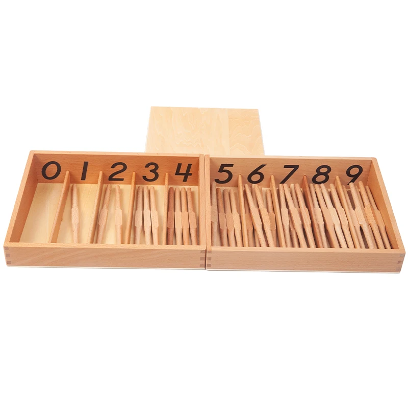 Alibaba.com: Montessori Mathematics Material, Wooden Spindle Box With ...