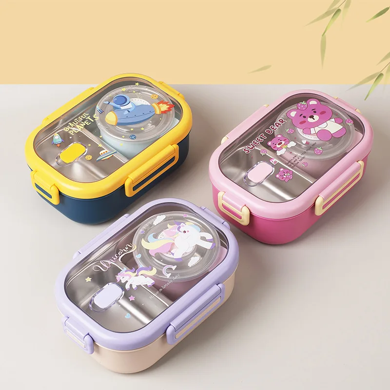 MAIMAI 1000ml Cute Cartoon Design Kid Lunch Box - Eco-friendly