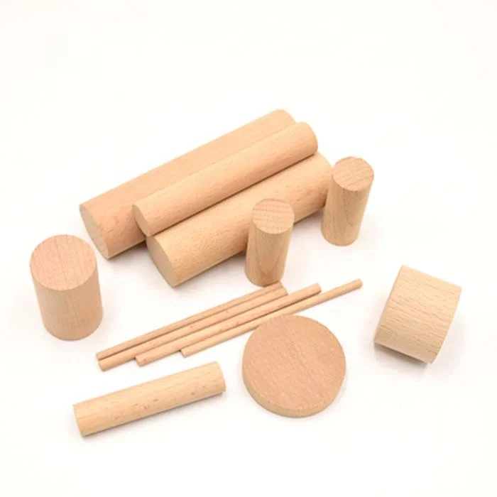 Manufacturers High Quality Round Solid Wood Assorted Sizes Threaded ...
