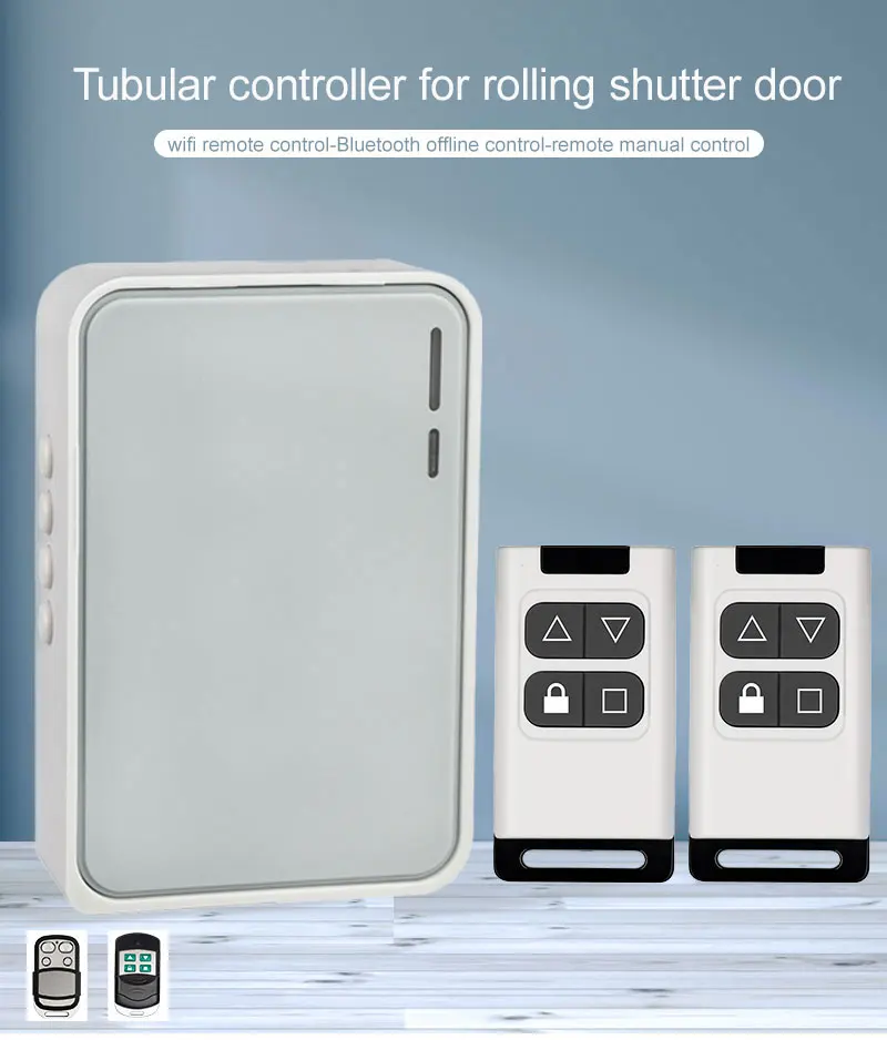 AC 220V Tubular Motor with Wireless Remote Control for Roller Shutter ...