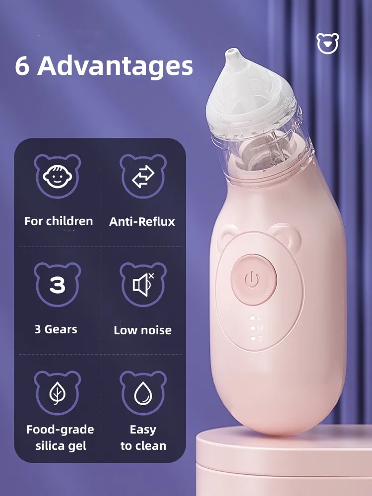 Baby Nasal Aspirator - Electric Nose Cleaner for Infants