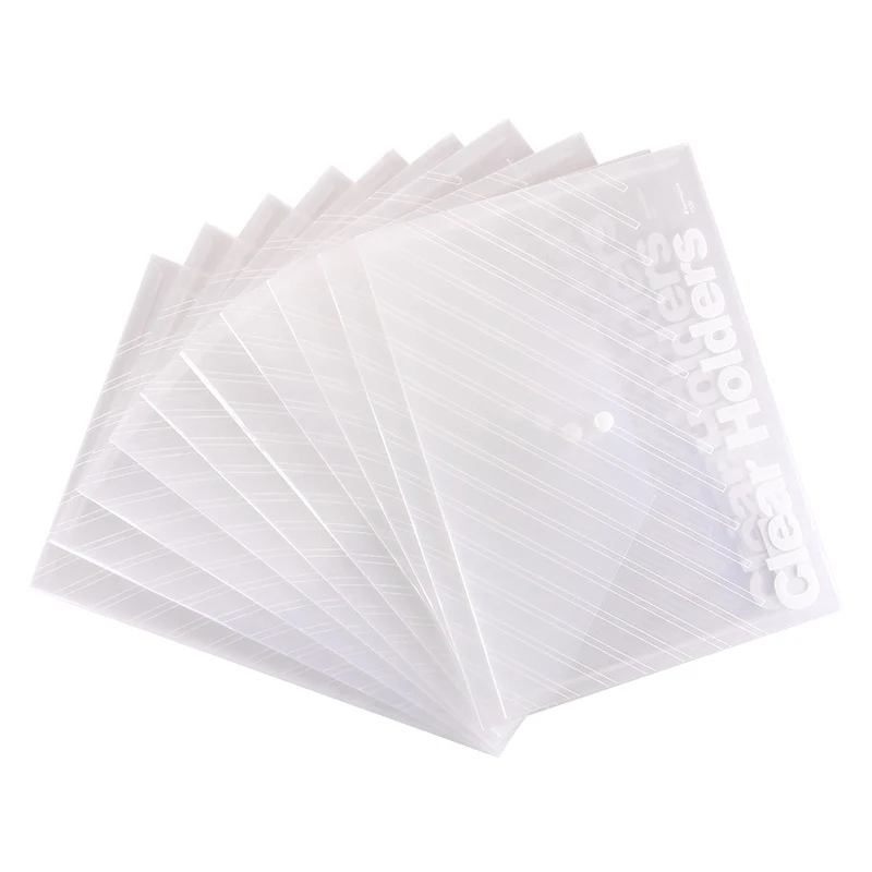 Clear Snaps Buttons Plastic Pp Bag With Logo Custom Pvc Zipper Pocket ...