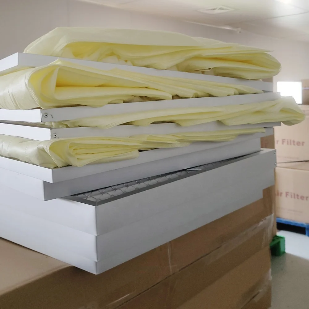 Hot Sell F5 F6 F7 F8 F9 Medium High Efficiency Pocket Filter For Clean ...