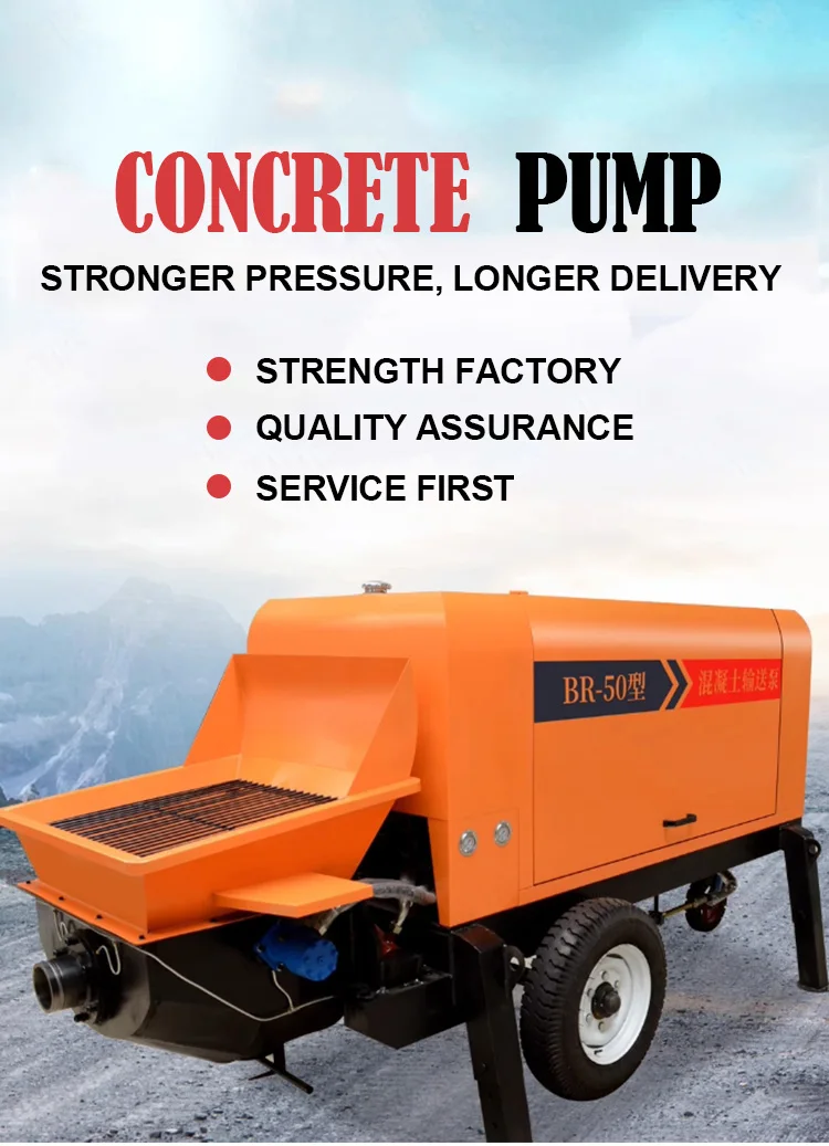 Diesel/Gasoline Powered Construction Site Pump Concrete Transfer Cement ...