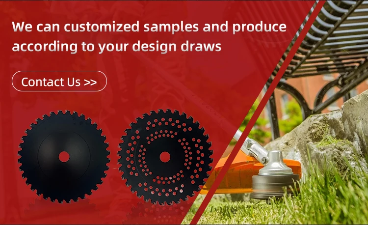 Industrial Grade Mower Circular Grass Saw Blade Tct Cutting Disc Brush ...