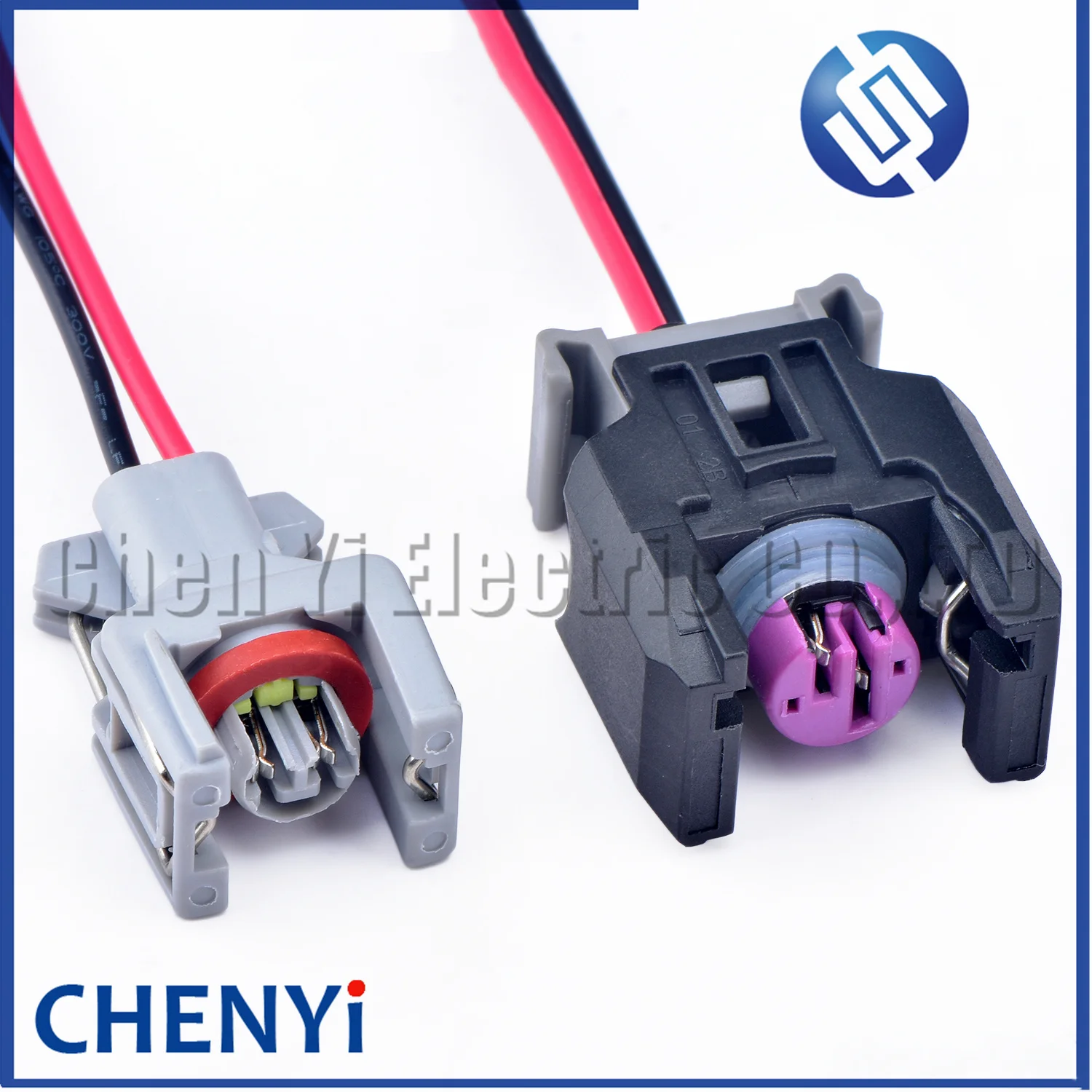 2 Pin Auto Waterproof Connector Fuel Injector Wire harness Plug ...