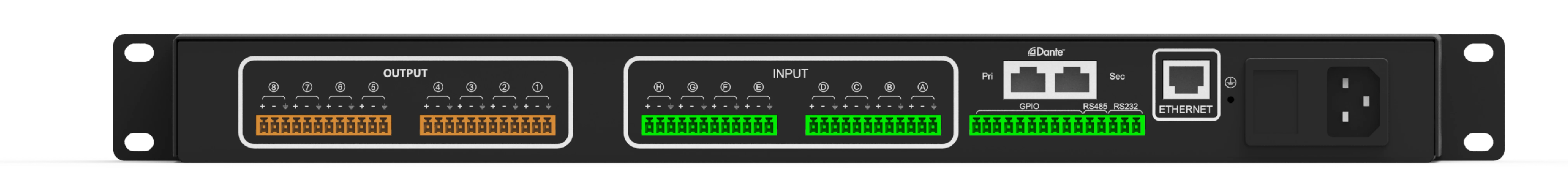DSPPA DP8004 - 4x4 Dante Conference Audio Processor with 8 Channels
