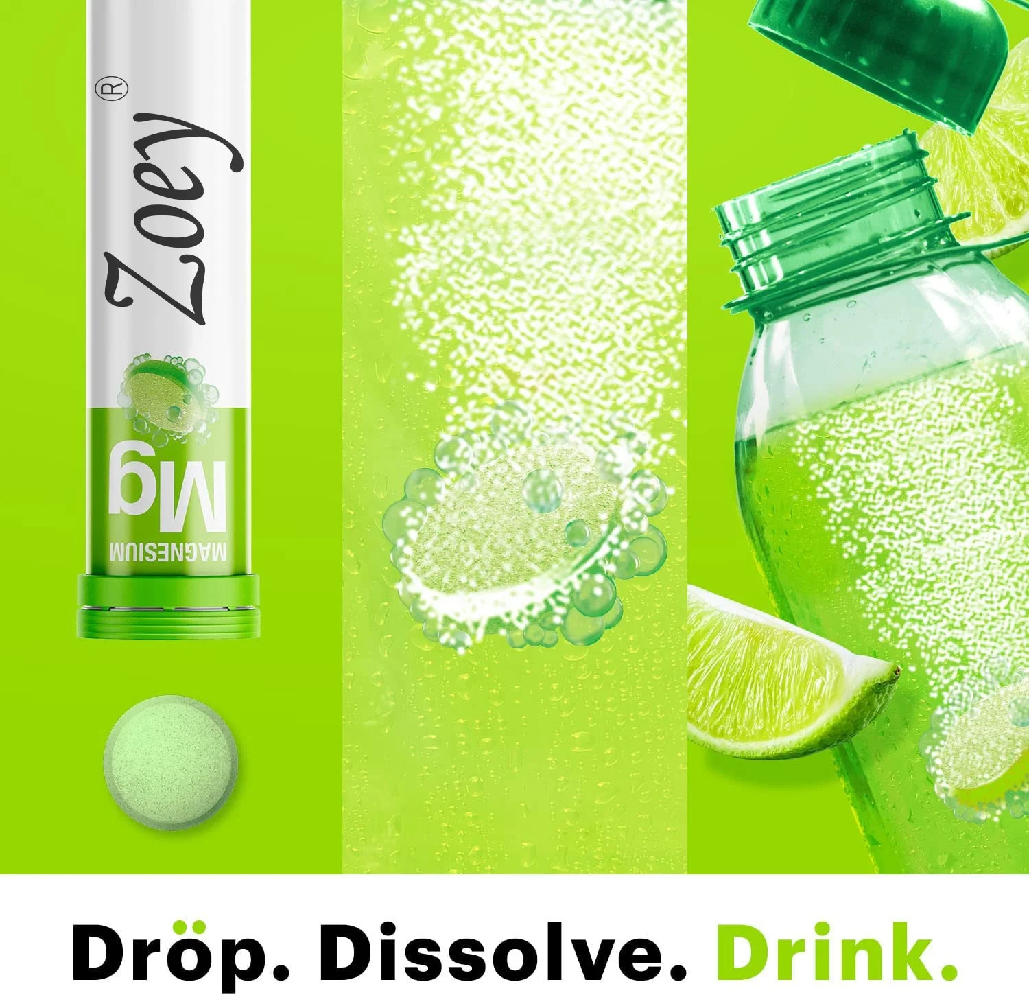 Magnesium Effervescent Vitamin Drink Tablet for Bone & Muscle Health