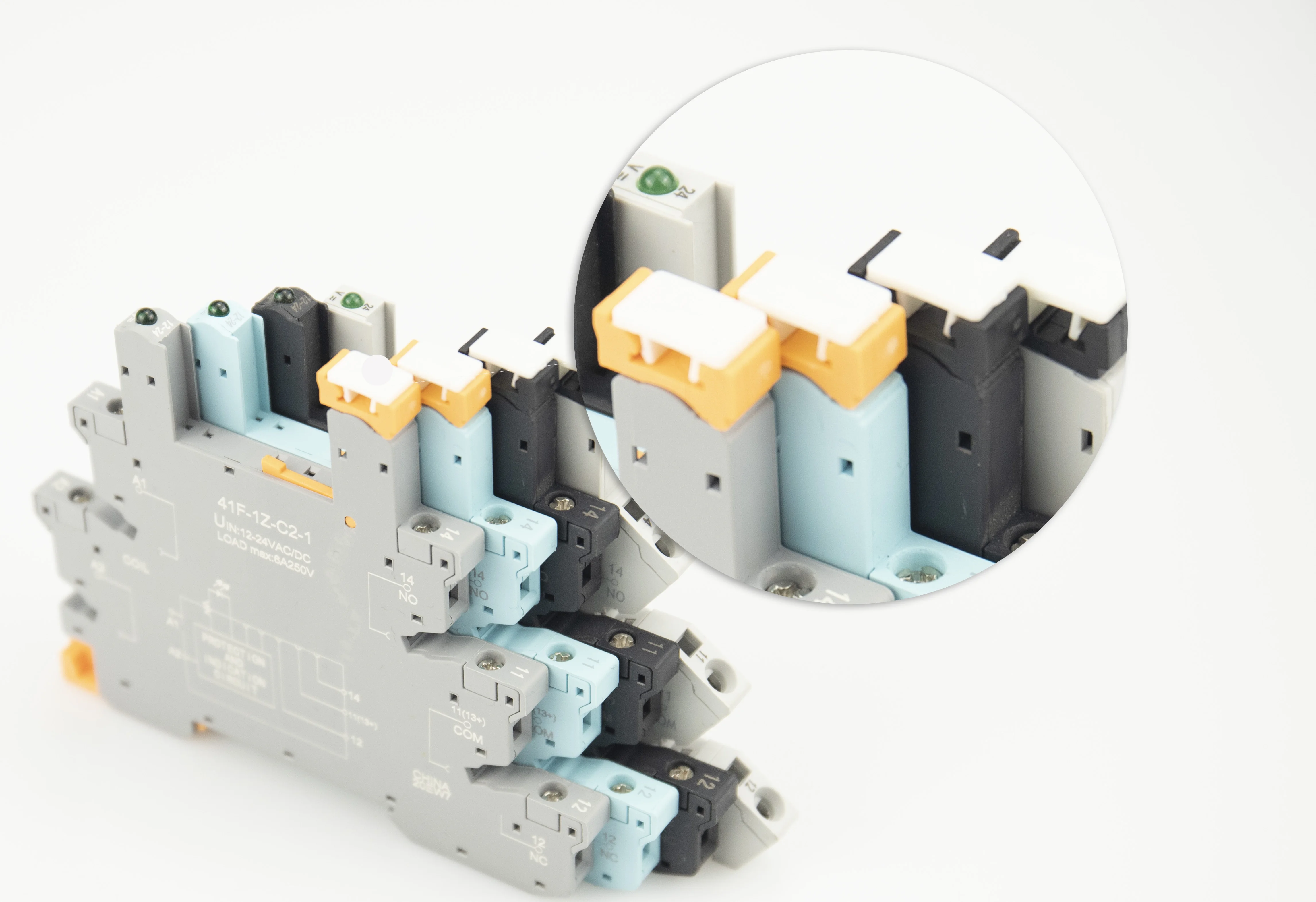 41f-1z-c2-1 Slim Relay Module Plc 6.22mm Thickness 24vdc Plc Relay ...