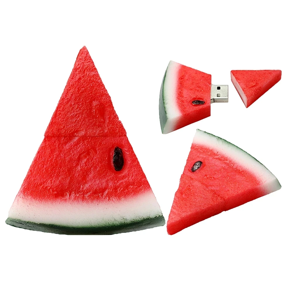 Watermelon Shaped USB 3.0 Flash Drive 16GB 32GB Custom PVC USB Stick ...