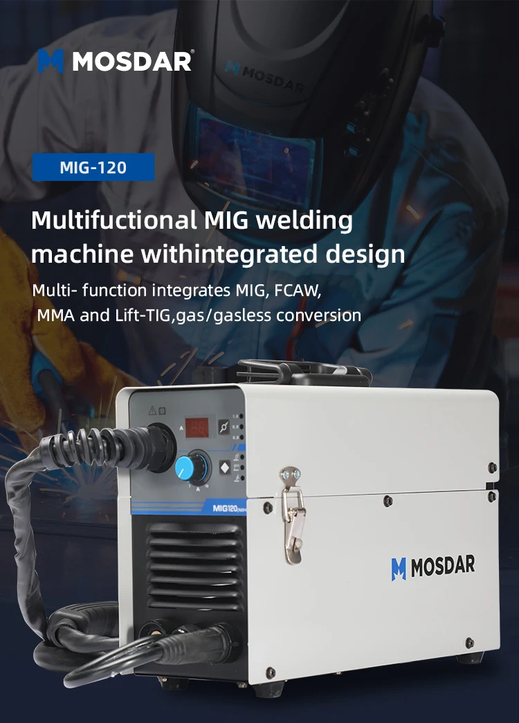 MOSDAR MIG-120 Gasless MIG Welding Machine 3 in 1 - 120 Amp