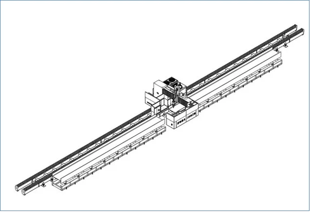Comprehensive Steel Construction CNC I Beam Drilling Machine Fori Machining