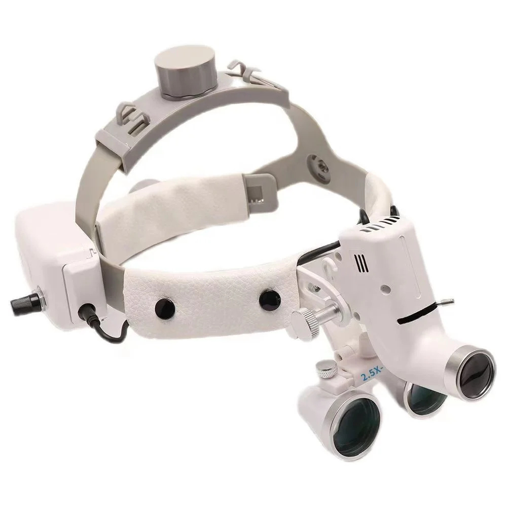 Medical Magnification 5W Focusing Headlight With Binocular Loupe ...
