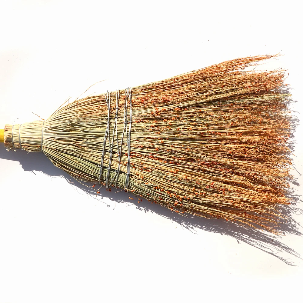 Outdoor Garden Sorghum Broom And Sorghum Grass Corn Broom With Long ...
