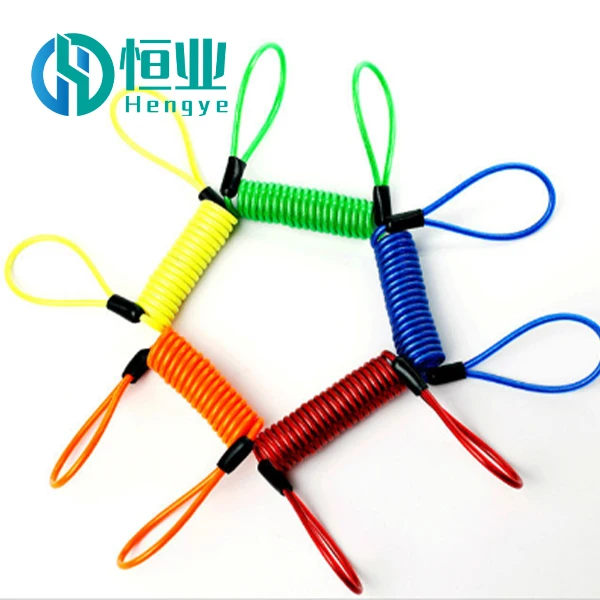 Multi-color Motorcycle Helmet Lock Anti-theft Wire Rope/spring Disc ...
