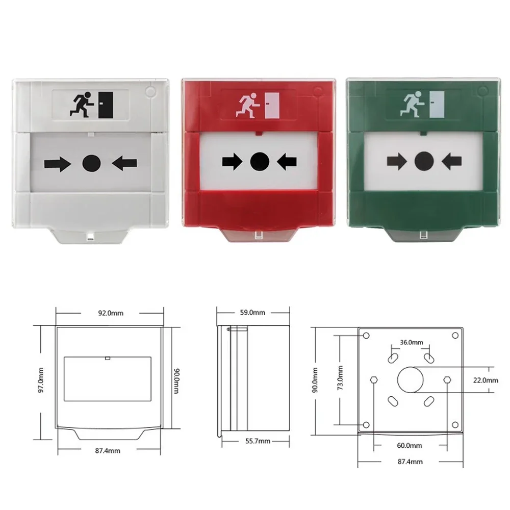 Resettable Fire Emergency Glass Emergency Release Switch