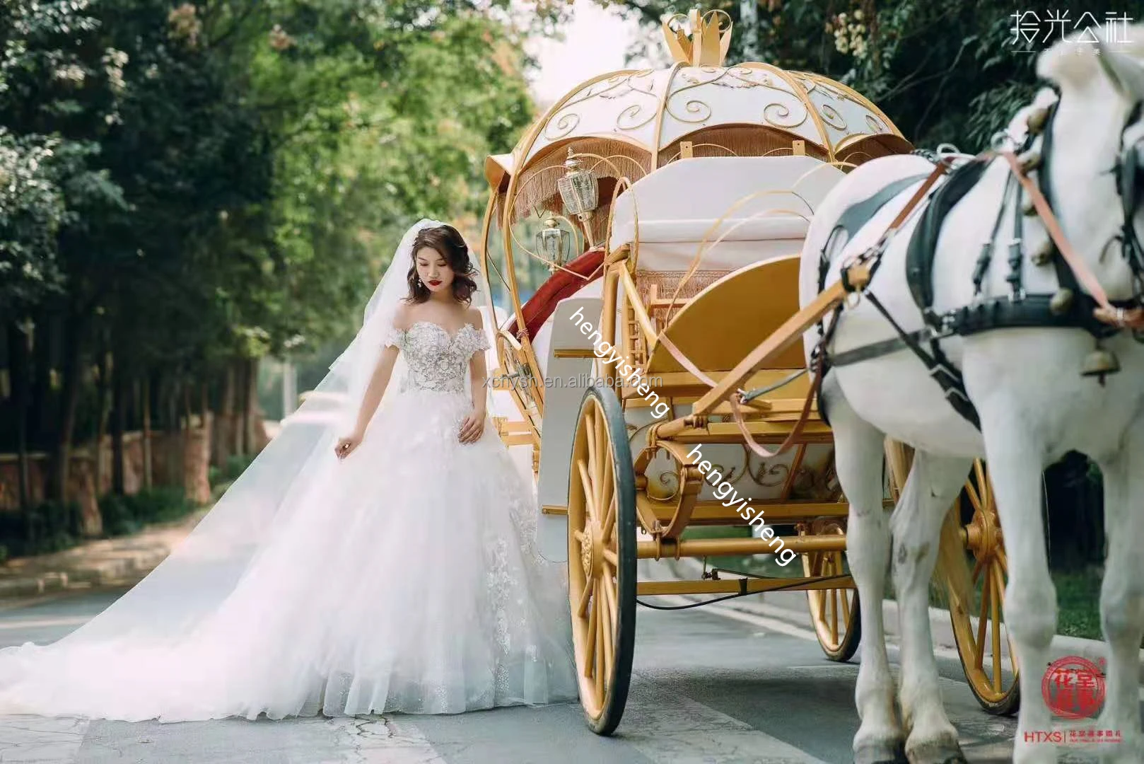 Luxury Four Wheels Sightseeing Electric Royal Horse Carriage For Sale - Buy Luxury Four Wheels ...