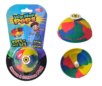 Hop Pops Toys Rubber Bounce Spinning Toy Bowl Spinning Top Jumping Half ...