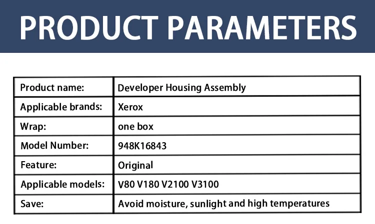 用于施乐v80显影剂外壳组件948k16842显影剂的原始v180 80 2100 180 3100 V2100 V3100 - Buy 显影 ...