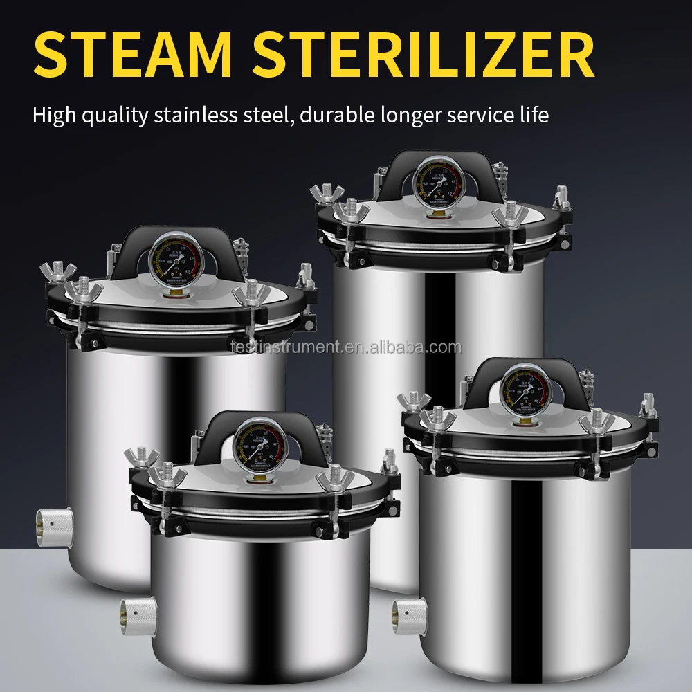 8L High-Pressure Steam Sterilization Pot - Laboratory Autoclave