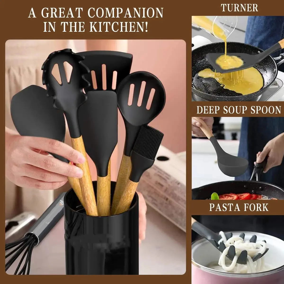 Eco-friendly Kitchen Utensil Set - Durable & Sustainable