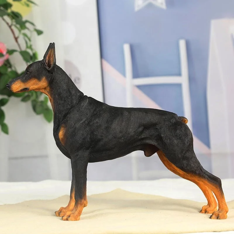Custom Large Doberman Pinscher Dog Statue Resin Garden Decorative ...