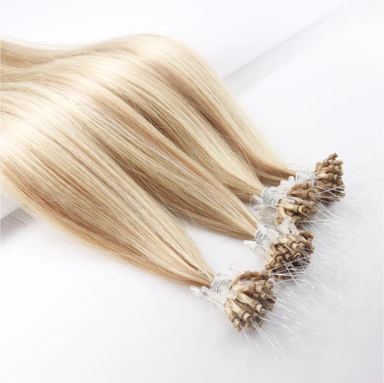 Straight High Quality Fashion Pre Loop Crochet Micro Loop Real Human ...
