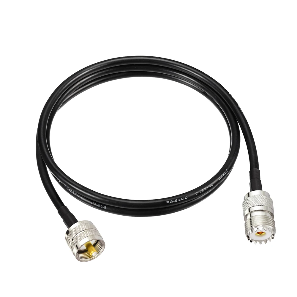 Superbat VHF Radio Antenna Cable UHF Connector Pl259 to SO239 Low Loss ...