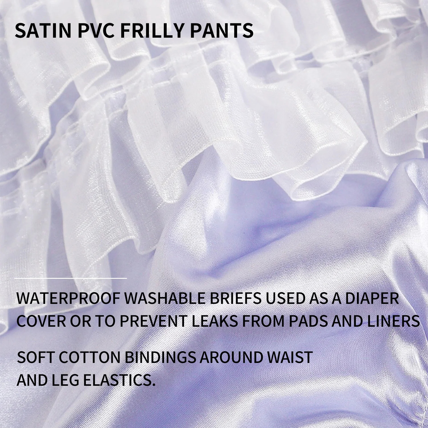 Abdl Blue Lace Plastic Pvc Diaper Pants For Adults Satin Plastic Pants ...