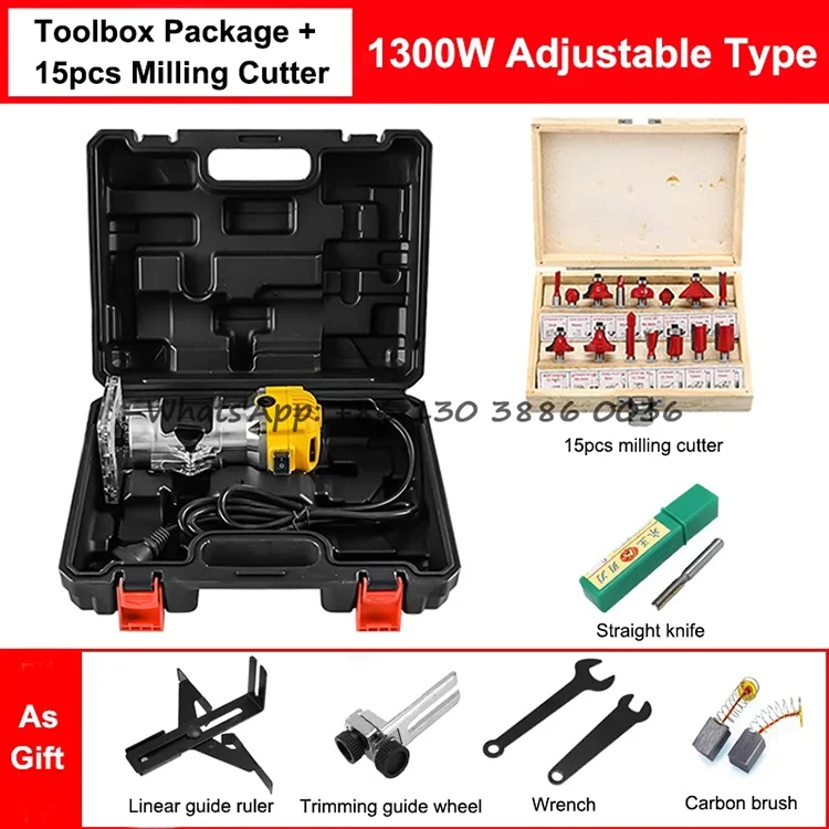 1300w Electric Wood Edge Trimmer Machine Aluminum Alloy Speed ...