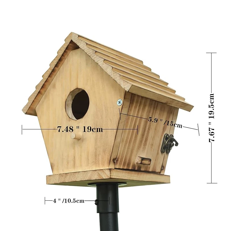 Outdoor Bluebird House Clearance Wooden Birdhouse Finch Cardinals ...