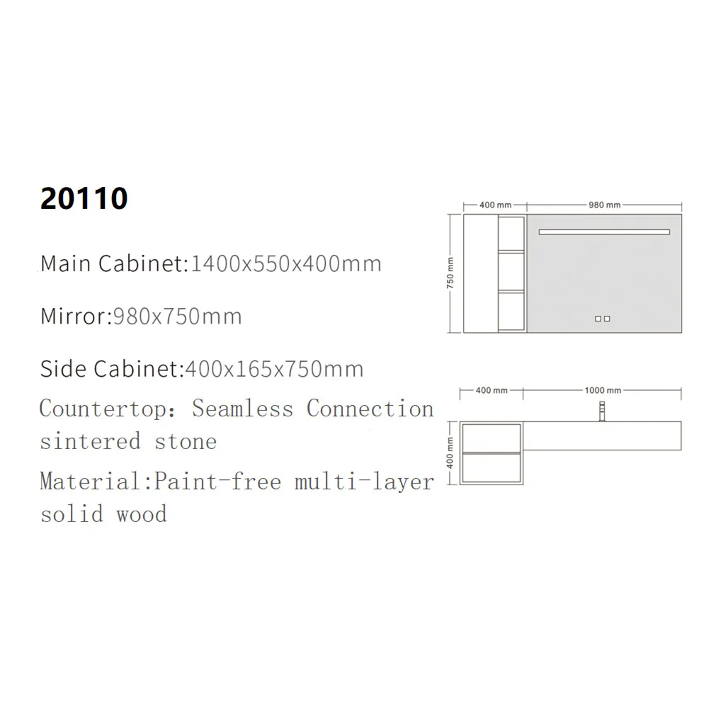 Hot Sale Vanities Luxury Bathroom Vanity Cabinet Modern Space Saving ...