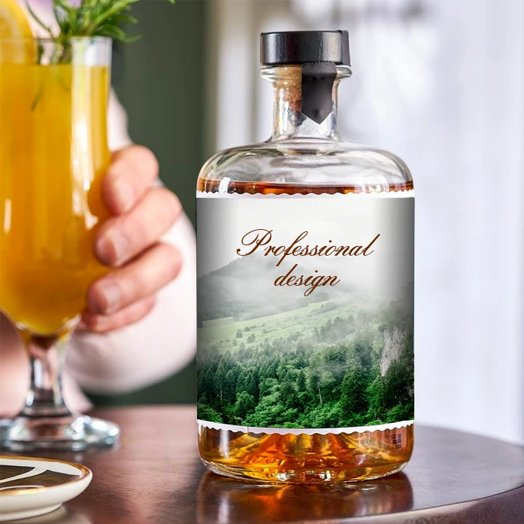 Tall Neck Luxury Whiskey Vodka 100ml 375 Ml 500ml 750ml Spirits Liquor ...
