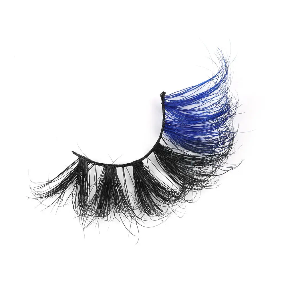 Dramatic Style Multi Color Eyelashes Faux Mink Strip Lashes For Club ...