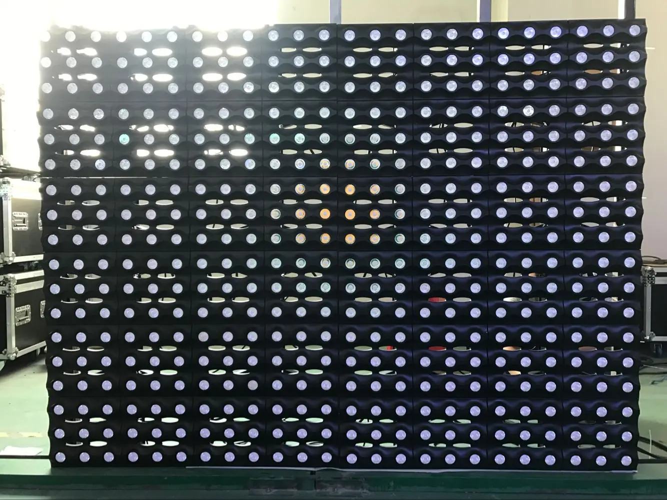 Huineng High Quality 36pcs 49pcs 3w Led Gold Matrix Light Stage Lighting Night Club Show Party ...