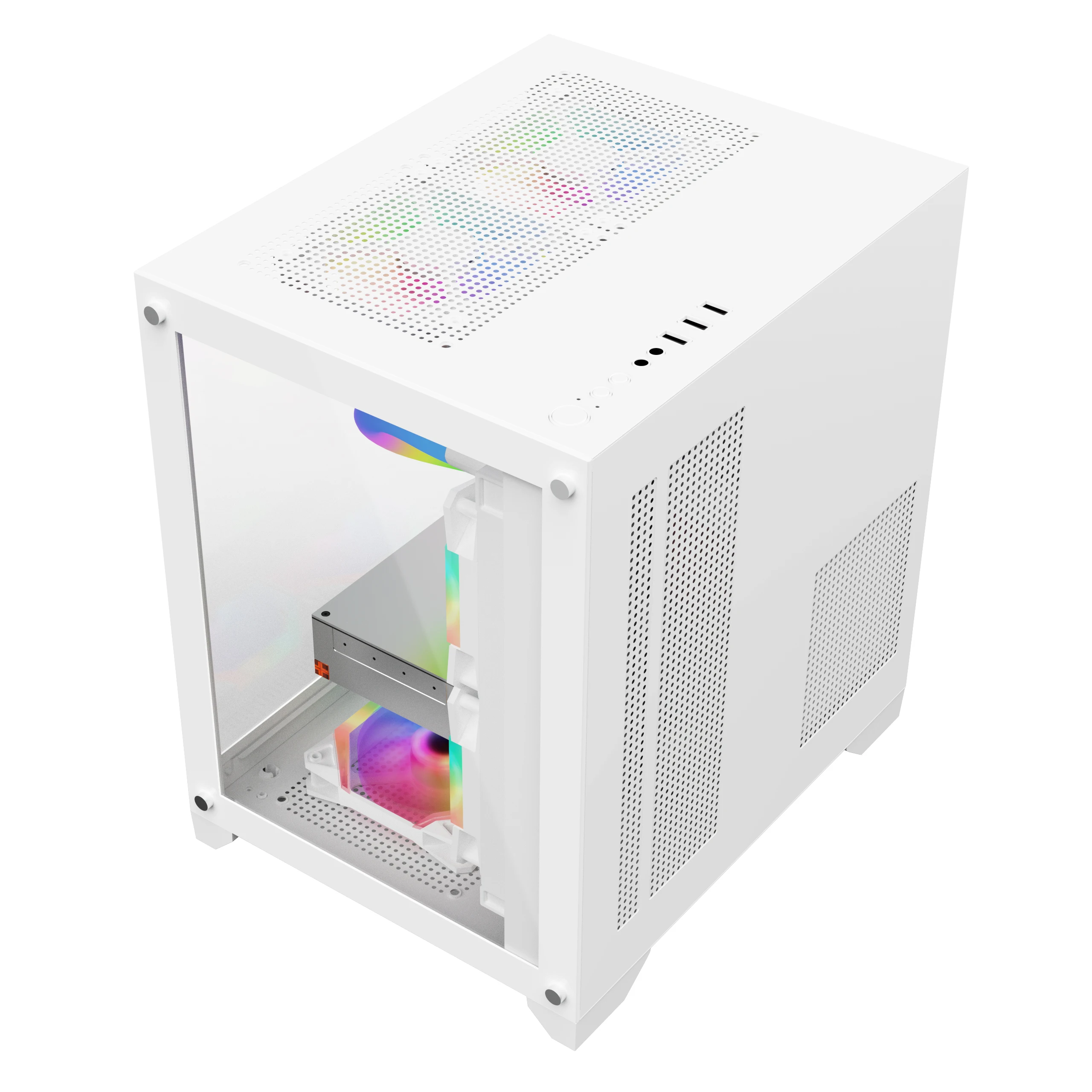 Custom Mid Matx Itx Tower Desktop Glass Case Pc Gaming Pc Case Computer ...