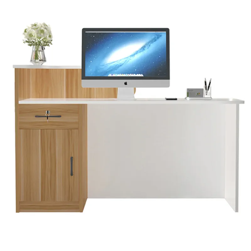 Modern Cash Table Register Retail Wooden Counter Cashier Desk Store ...