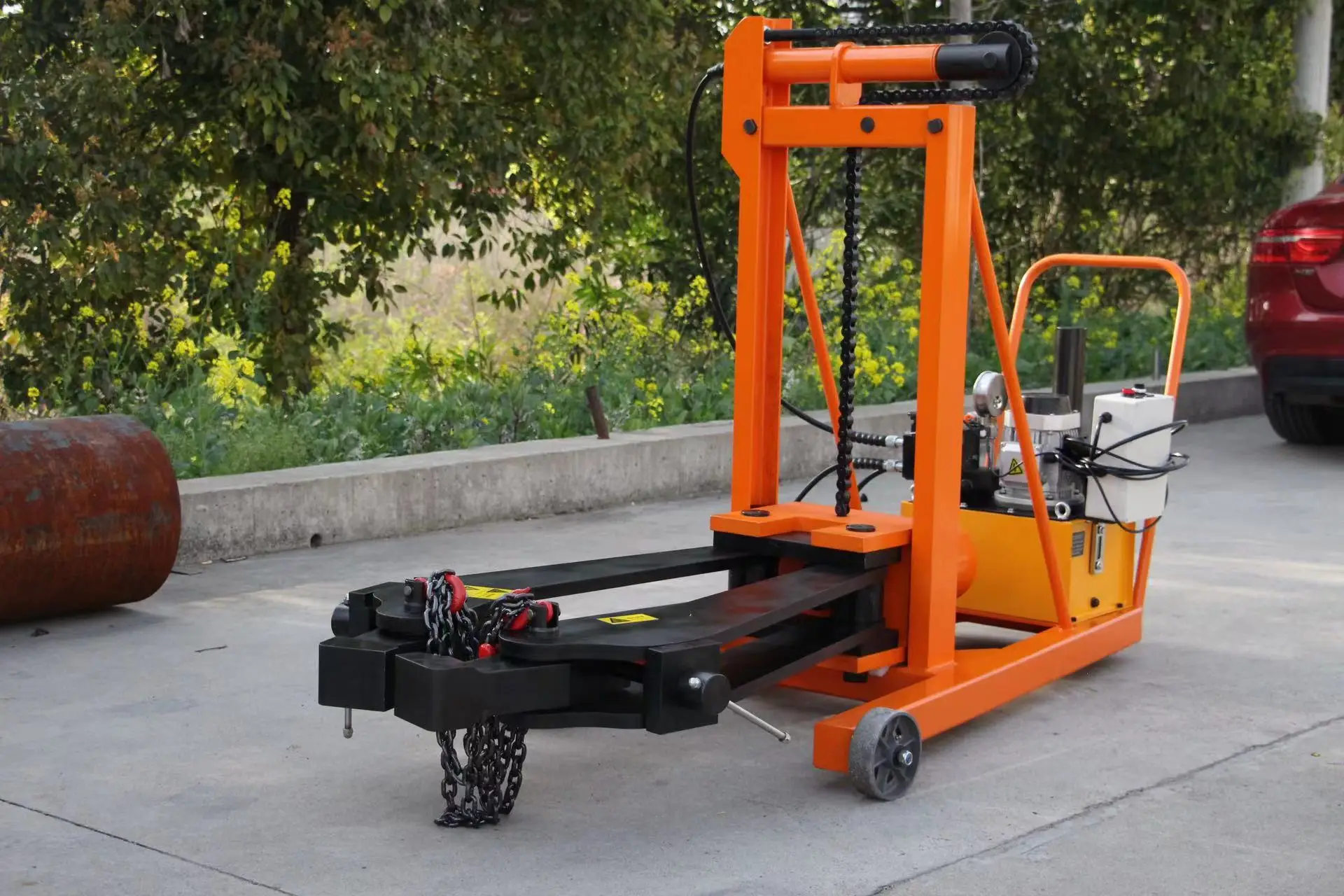 200 Ton Automatic Trolley Type Hydraulic Gear Bearing Puller Machine ...