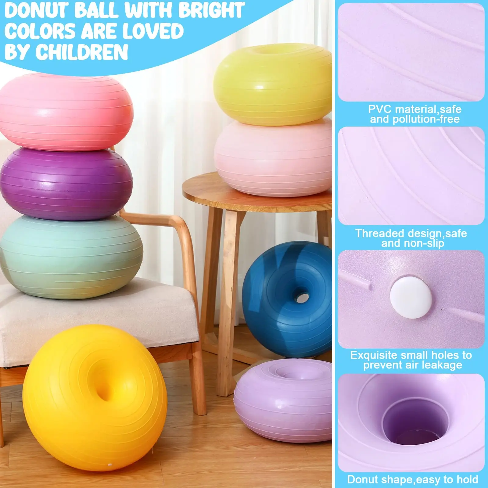 8 Pcs Autism Kids Student Exercise Balance Training Hand Pump ...