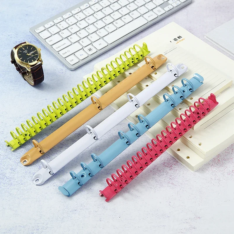 A4 Ring Binder Clips Detachable Loose-leaf Binding Strip Colorful Metal ...