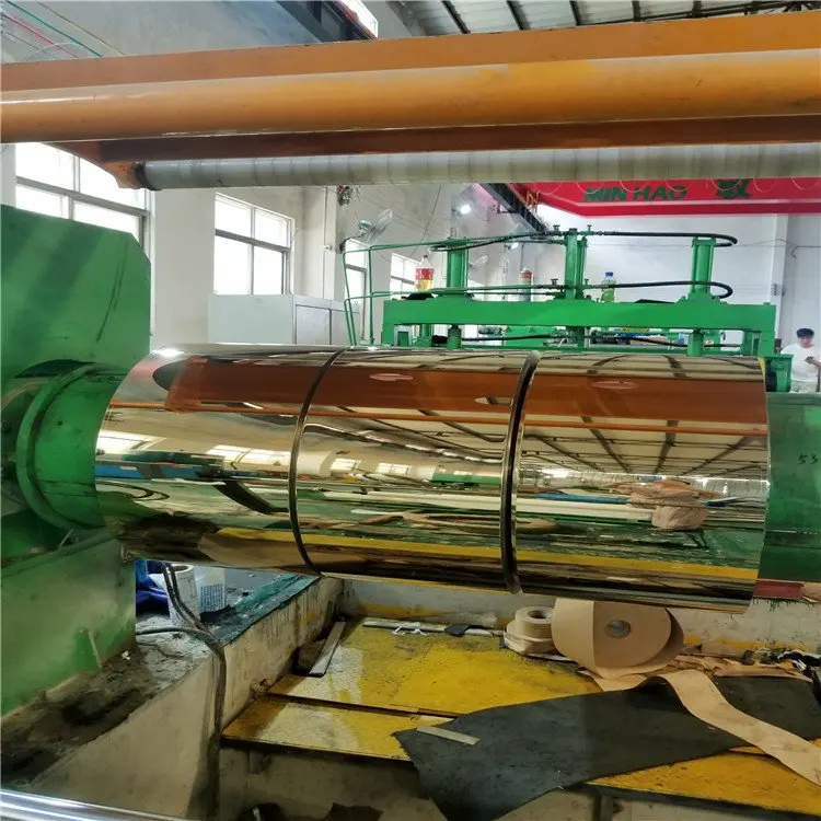 Ss Golden Sheet Hairline Mirror Titanium Coated Finish Gold Color ...