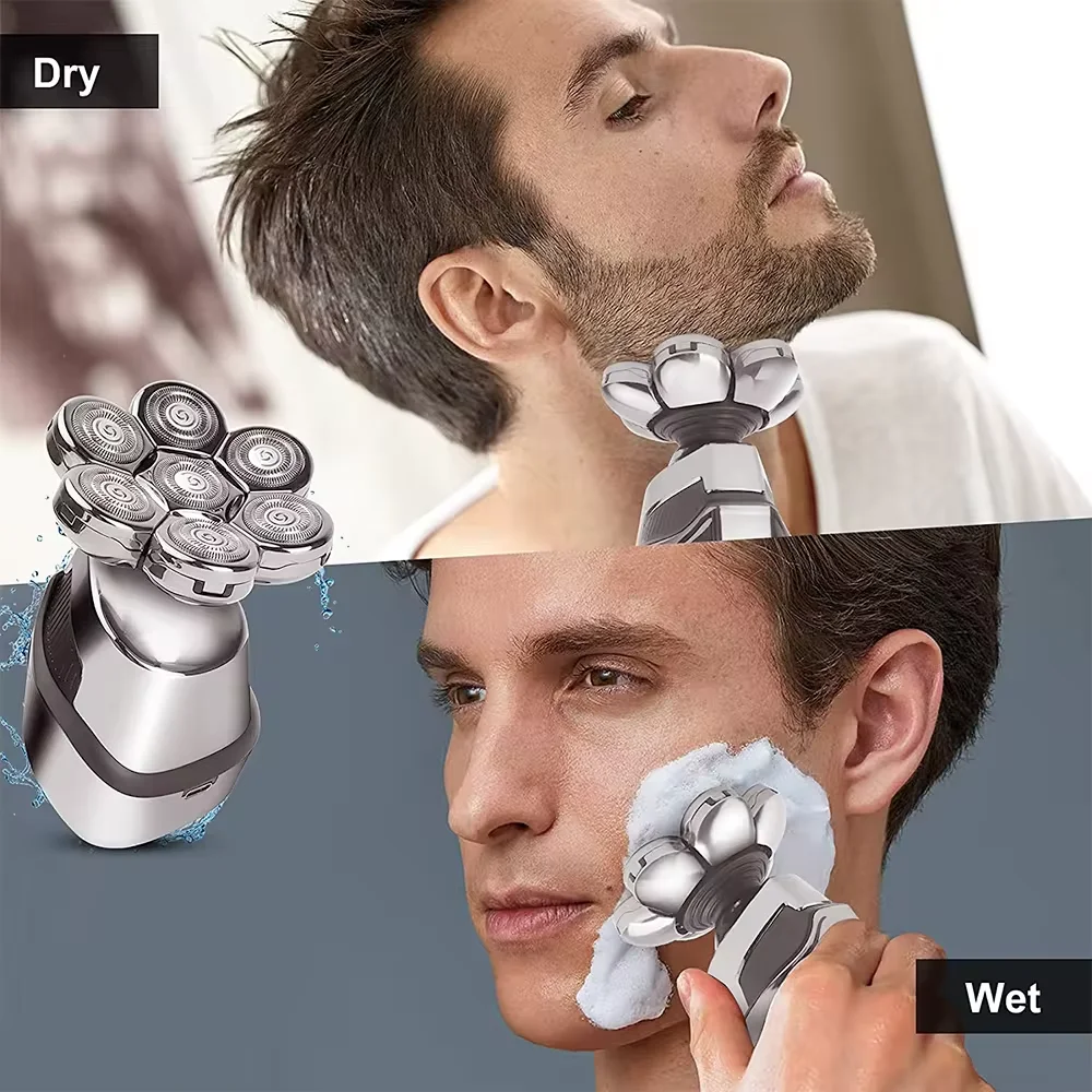 Smart Intelligence Waterproof Rechargeable Shave Portable Electric ...