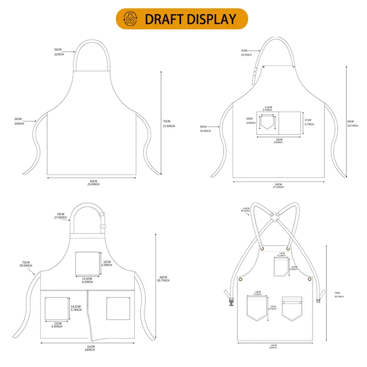 Custom Chef Apron - Durable and Customizable for Kitchen